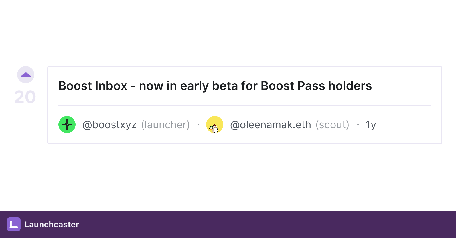 @boostxyz’s Launchcaster: "Boost Inbox - now in early beta for Boost Pass holders"